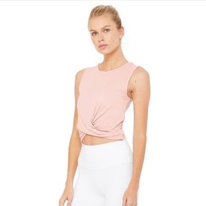 ALO Yoga | Tops | Alo Cover Tank In Pale Mauve | Poshmark
